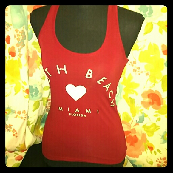 surf style | Tops | South Beach Miami Racerback Tank | Poshmark
